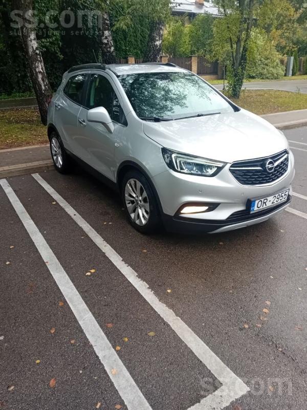 Grey Opel Mokka 2018 in Riga, with an engine capacity of 1.60 L and mileage of 70 thousand km for 10850 €, photo 3 on AUTOMOTO.COM.LV