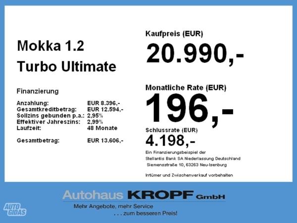 Grey Opel Mokka 2023 in Kaunas, with an engine capacity of 1.20 L and mileage of 13 thousand km for 23783 €, photo 4 on AUTOMOTO.COM.LV