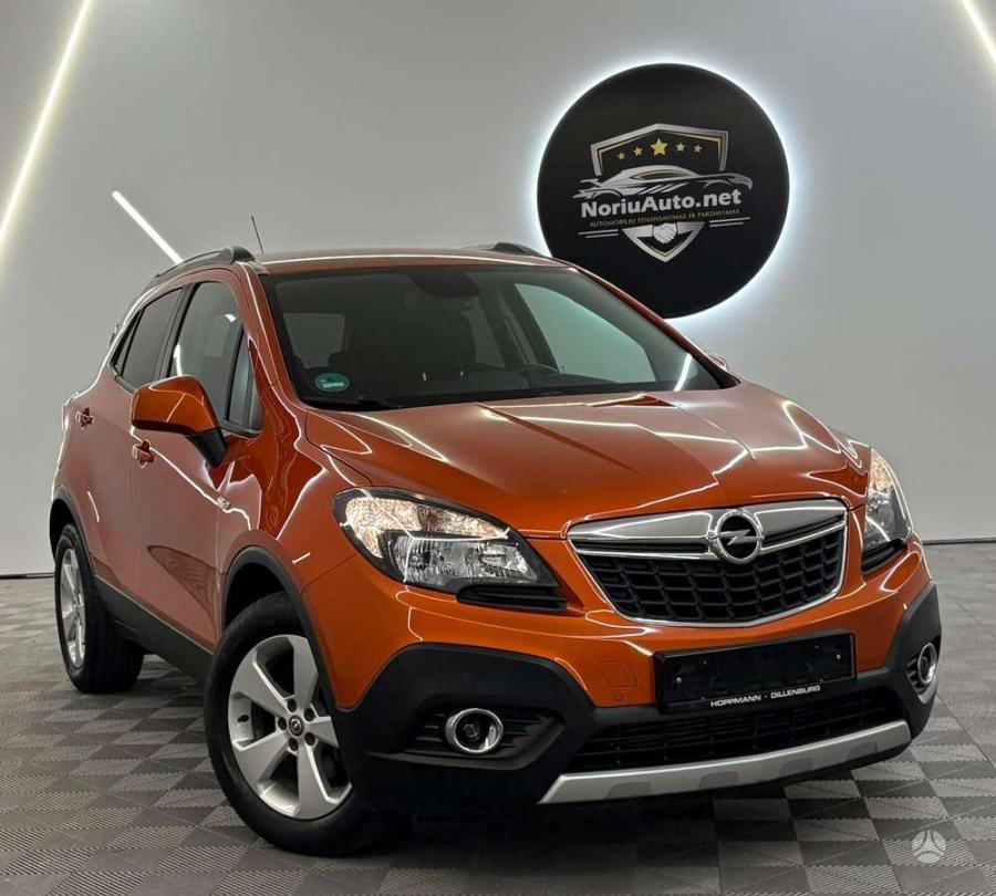 Oranžs Opel Mokka 2016 Marijampole, ar dzinēja tilpumu 1.60 L un nobraukumu 158 tūkst. km par 6750 €, foto 1 vietnē AUTOMOTO.COM.LV