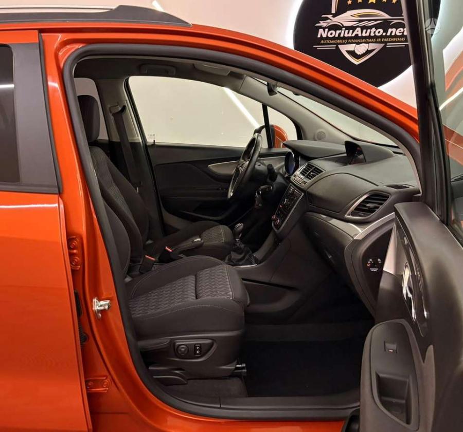 Oranžs Opel Mokka 2016 Marijampole, ar dzinēja tilpumu 1.60 L un nobraukumu 158 tūkst. km par 6750 €, foto 16 vietnē AUTOMOTO.COM.LV