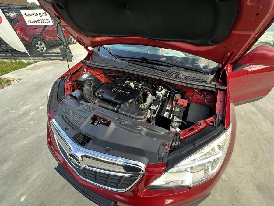 Red Opel Mokka 2013 in Alytus, with an engine capacity of 1.69 L and mileage of 249 thousand km for 6880 €, photo 16 on AUTOMOTO.COM.LV