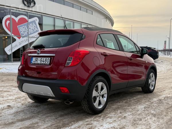 Red Opel Mokka 2014 in Liepaja, with an engine capacity of 1.40 L and mileage of 112 thousand km for 8200 €, photo 2 on AUTOMOTO.COM.LV