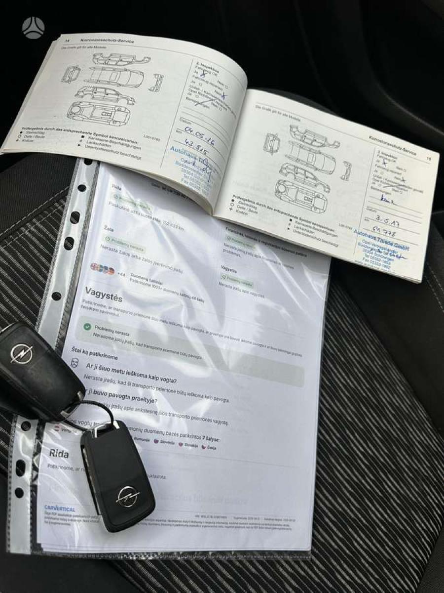 Красный Опель Mokka 2014 в Алитус, объемом двигателя 1.69 л и пробегом 201 тыс. км за 7350 €, фото 16 на AUTOMOTO.COM.LV