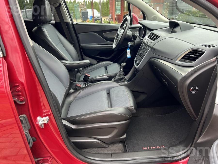 Red Opel Mokka 2015 in Cesis, with an engine capacity of 1.70 L and mileage of 202 thousand km for 8150 €, photo 13 on AUTOMOTO.COM.LV