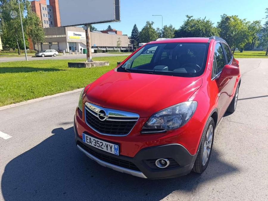 Красный Опель Mokka 2016 в Паневежис, объемом двигателя 1.60 л и пробегом 131 тыс. км за 5500 €, фото 4 на AUTOMOTO.COM.LV