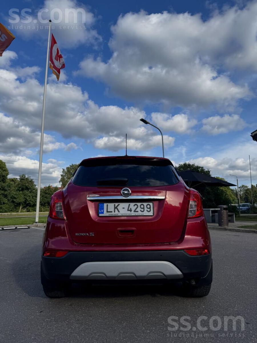 Red Opel Mokka 2018 in Riga, with an engine capacity of 1.60 L and mileage of 82 thousand km for 10400 €, photo 6 on AUTOMOTO.COM.LV