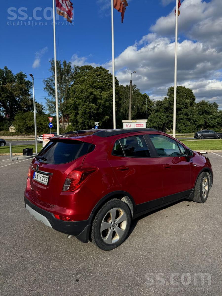 Red Opel Mokka 2018 in Riga, with an engine capacity of 1.60 L and mileage of 82 thousand km for 10400 €, photo 7 on AUTOMOTO.COM.LV