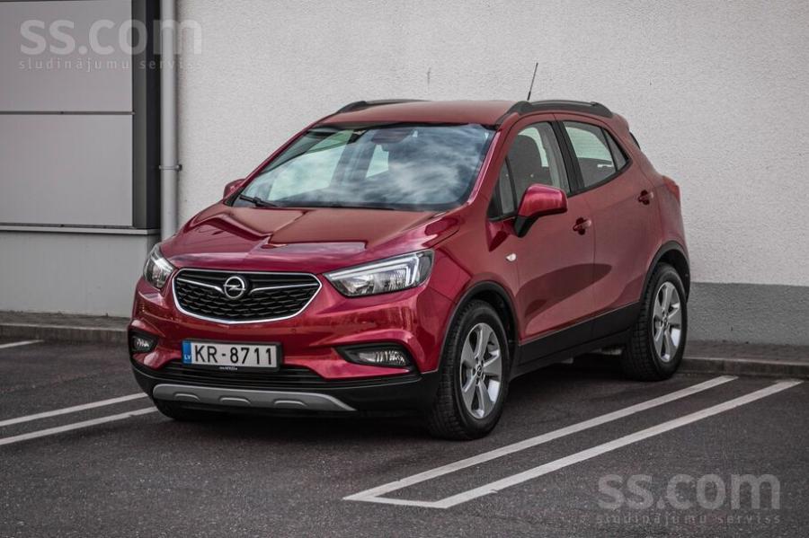 Red Opel Mokka 2017 in Riga, with an engine capacity of 1.40 L and mileage of 134 thousand km for 10990 €, photo 1 on AUTOMOTO.COM.LV