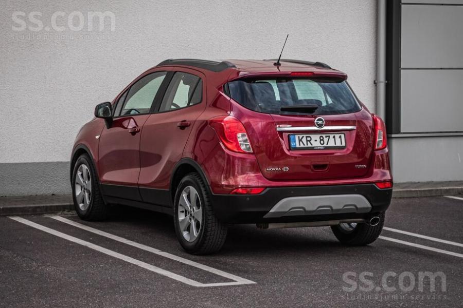 Red Opel Mokka 2017 in Riga, with an engine capacity of 1.40 L and mileage of 134 thousand km for 10990 €, photo 7 on AUTOMOTO.COM.LV
