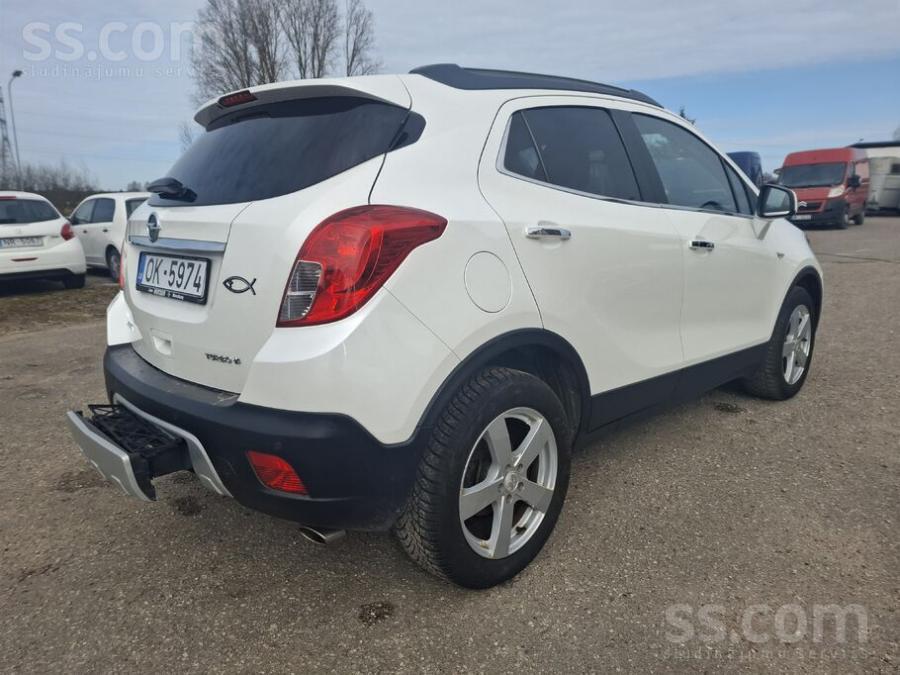 Balts Opel Mokka 2014 Talsi, ar dzinēja tilpumu 1.40 L un nobraukumu 237 tūkst. km par 6800 €, foto 4 vietnē AUTOMOTO.COM.LV