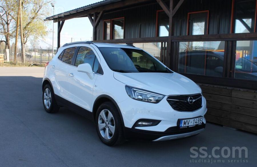 White Opel Mokka 2017 in Riga, with an engine capacity of 1.60 L and mileage of 0 thousand km for 8450 €, photo 1 on AUTOMOTO.COM.LV