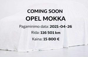 Balts Opel Mokka 2021 Kauņa, ar dzinēja tilpumu 1.20 L un nobraukumu 117 tūkst. km par 15800 €, foto  vietnē AUTOMOTO.COM.LV