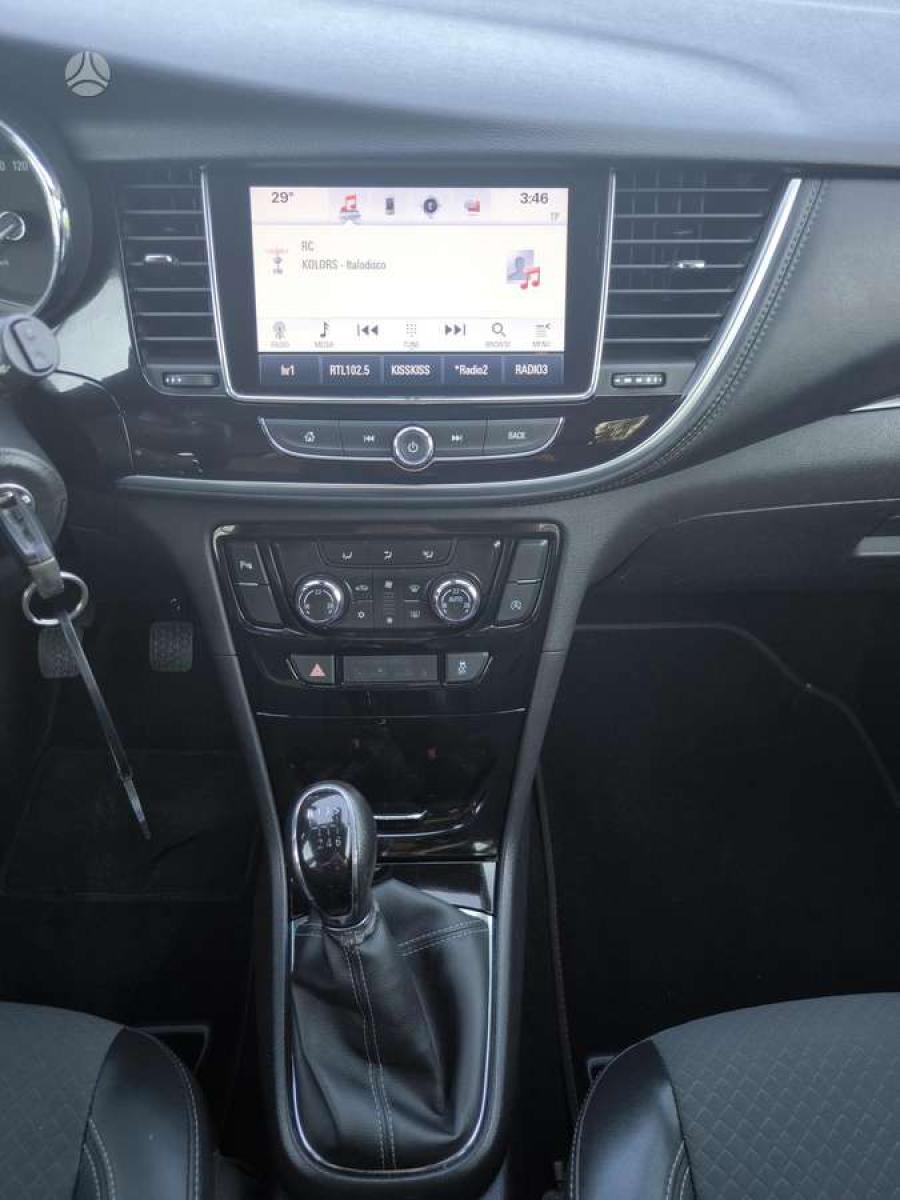 Black Opel Mokka X 2017 in Vilkaviskis, with an engine capacity of 1.60 L and mileage of 172 thousand km for 7800 €, photo 12 on AUTOMOTO.COM.LV