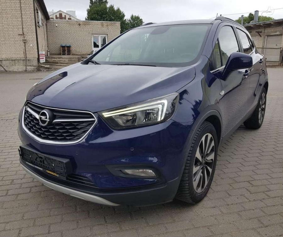 Blue Opel Mokka X 2017 in Siauliai, with an engine capacity of 1.36 L and mileage of 215 thousand km for 7200 €, photo 1 on AUTOMOTO.COM.LV