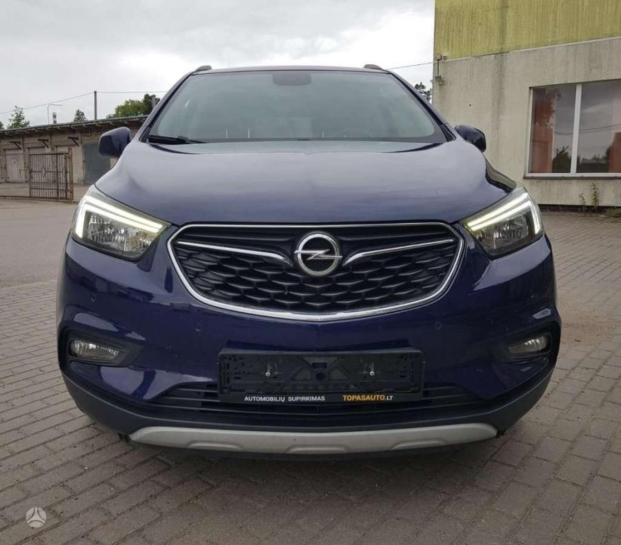Blue Opel Mokka X 2017 in Siauliai, with an engine capacity of 1.36 L and mileage of 215 thousand km for 7200 €, photo 3 on AUTOMOTO.COM.LV