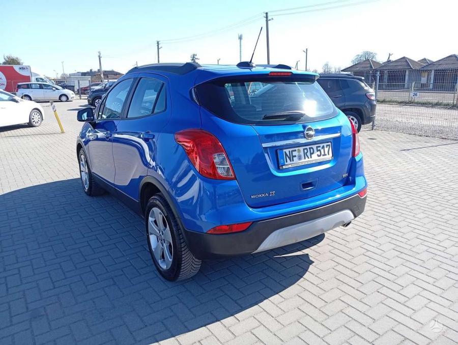 Blue Opel Mokka X 2017 in Taurage, with an engine capacity of 1.60 L and mileage of 249 thousand km for 5900 €, photo 7 on AUTOMOTO.COM.LV