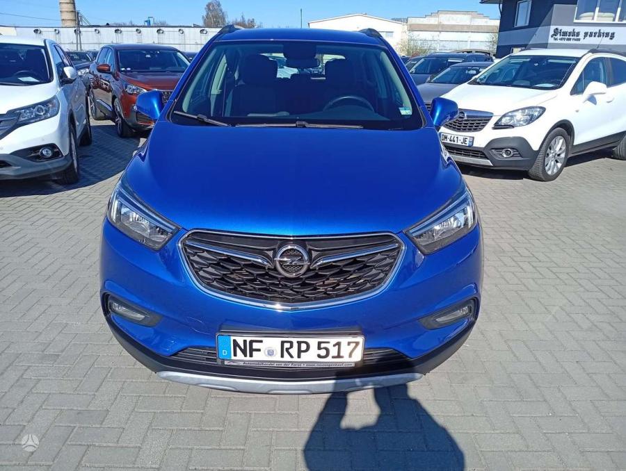 Blue Opel Mokka X 2017 in Taurage, with an engine capacity of 1.60 L and mileage of 249 thousand km for 5900 €, photo 10 on AUTOMOTO.COM.LV