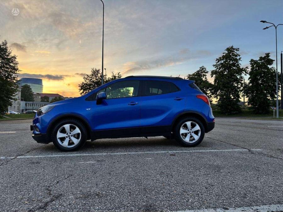 Blue Opel Mokka X 2018 in Vilnius, with an engine capacity of 1.36 L and mileage of 189 thousand km for 9990 €, photo 4 on AUTOMOTO.COM.LV