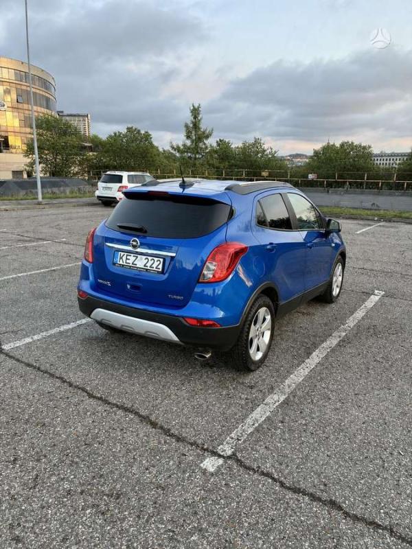 Blue Opel Mokka X 2018 in Vilnius, with an engine capacity of 1.36 L and mileage of 189 thousand km for 9990 €, photo 9 on AUTOMOTO.COM.LV