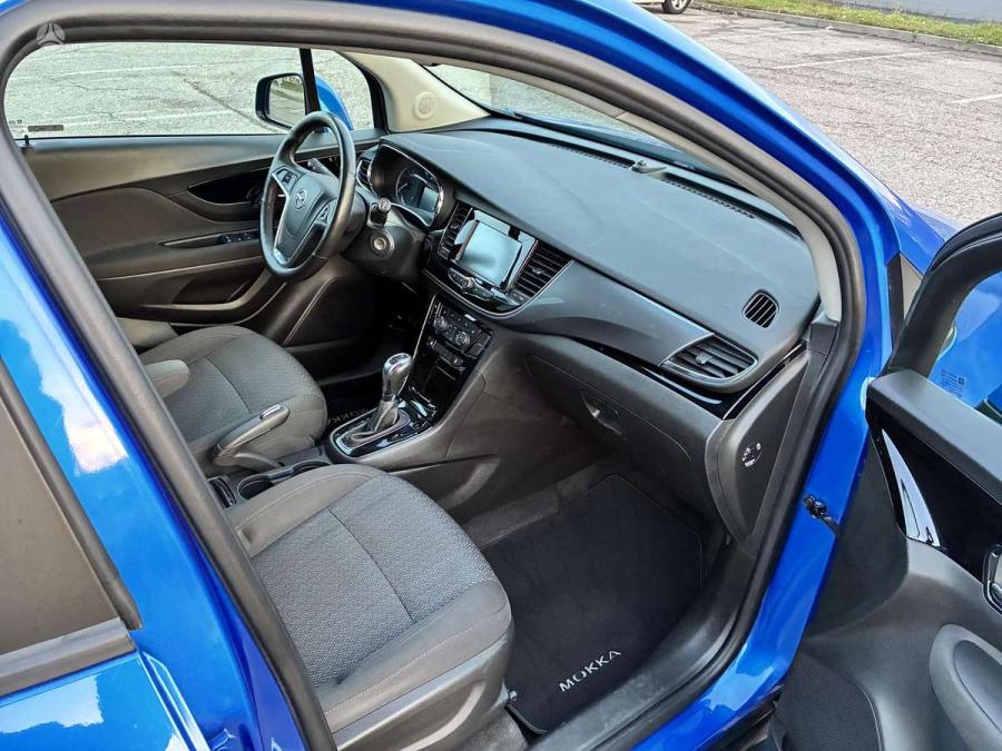 Blue Opel Mokka X 2018 in Vilnius, with an engine capacity of 1.36 L and mileage of 189 thousand km for 9990 €, photo 11 on AUTOMOTO.COM.LV