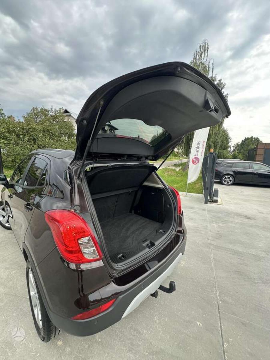 Brown Opel Mokka X 2017 in Alytus, with an engine capacity of 1.60 L and mileage of 217 thousand km for 8350 €, photo 16 on AUTOMOTO.COM.LV