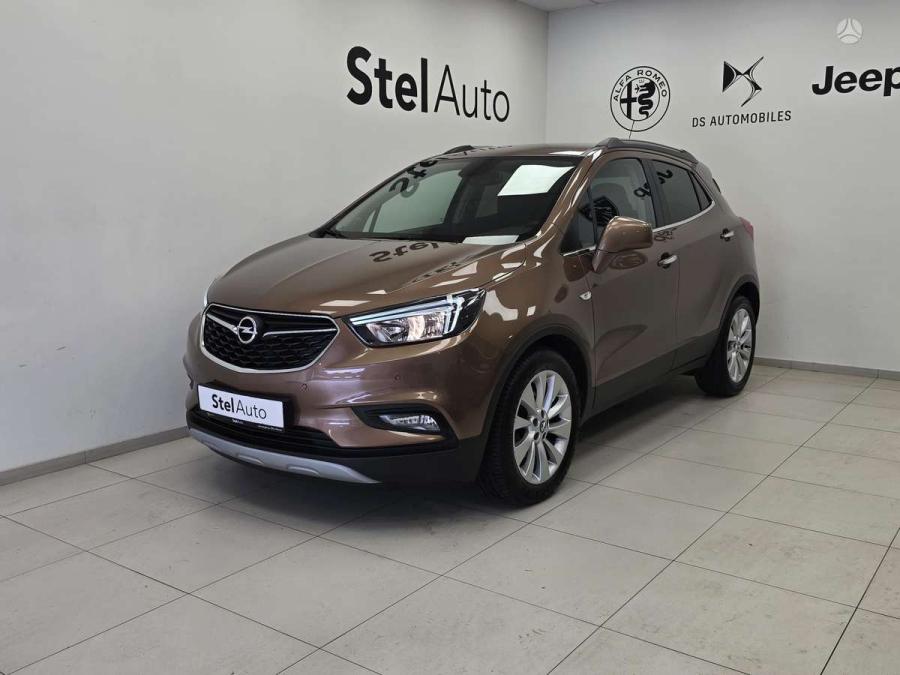 Brown Opel Mokka X 2017 in Vilnius, with an engine capacity of 1.36 L and mileage of 79 thousand km for 10990 €, photo 1 on AUTOMOTO.COM.LV
