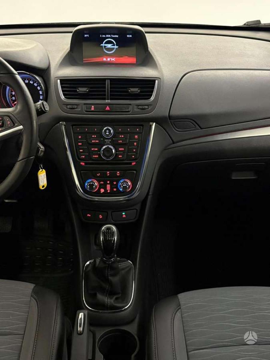 Pelēks Opel Mokka X 2015 Marijampole, ar dzinēja tilpumu 1.60 L un nobraukumu 152 tūkst. km par 7600 €, foto 15 vietnē AUTOMOTO.COM.LV