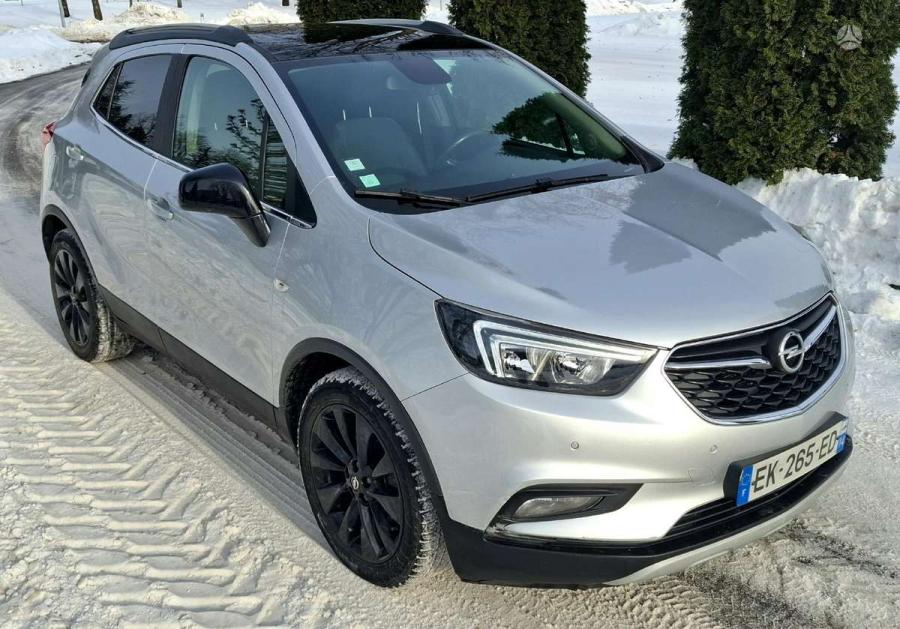 Grey Opel Mokka X 2017 in Taurage, with an engine capacity of 1.40 L and mileage of 188 thousand km for 6900 €, photo 3 on AUTOMOTO.COM.LV