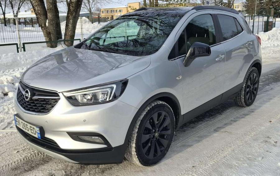 Grey Opel Mokka X 2017 in Taurage, with an engine capacity of 1.40 L and mileage of 188 thousand km for 6900 €, photo 4 on AUTOMOTO.COM.LV