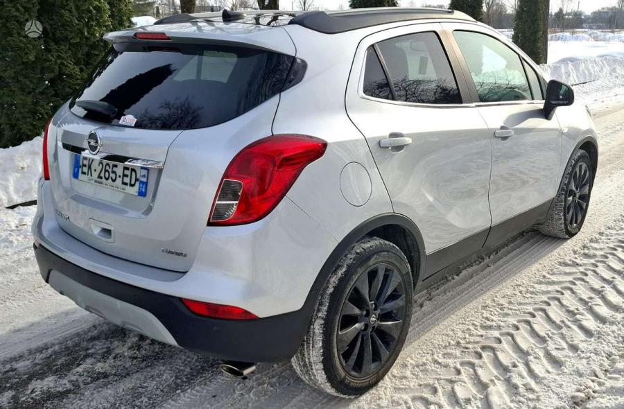 Grey Opel Mokka X 2017 in Taurage, with an engine capacity of 1.40 L and mileage of 188 thousand km for 6900 €, photo 6 on AUTOMOTO.COM.LV