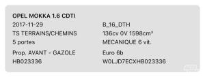 Серый Опель Мокка X 2017 в Таураге, объемом двигателя 1.60 л и пробегом 121 тыс. км за 8500 €, фото 24 на AUTOMOTO.COM.LV