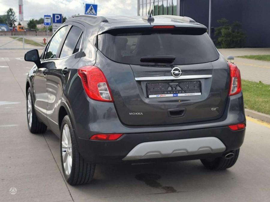 Grey Opel Mokka X 2018 in Siauliai, with an engine capacity of 1.60 L and mileage of 199 thousand km for 8300 €, photo 10 on AUTOMOTO.COM.LV