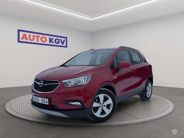 Red Opel Mokka X 2017 in Kaunas, with an engine capacity of 1.40 L and mileage of 123 thousand km for 9900 €, photo 1 on AUTOMOTO.COM.LV