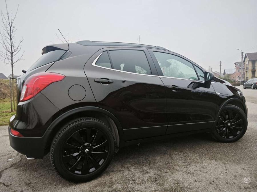 Red Opel Mokka X 2017 in Panevezys, with an engine capacity of 1.60 L and mileage of 188 thousand km for 5850 €, photo 4 on AUTOMOTO.COM.LV