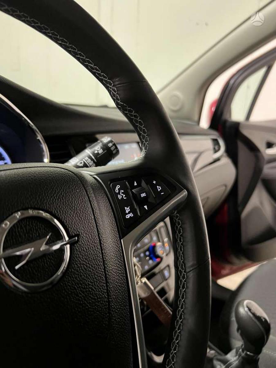 Red Opel Mokka X 2017 in Klaipeda, with an engine capacity of 1.36 L and mileage of 87 thousand km for 9500 €, photo 14 on AUTOMOTO.COM.LV