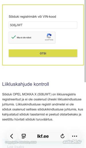 Dzeltens Opel Mokka 2017 Tallina, ar dzinēja tilpumu 1.60 L un nobraukumu 256 tūkst. km par 6950 €, foto 4 vietnē AUTOMOTO.COM.LV
