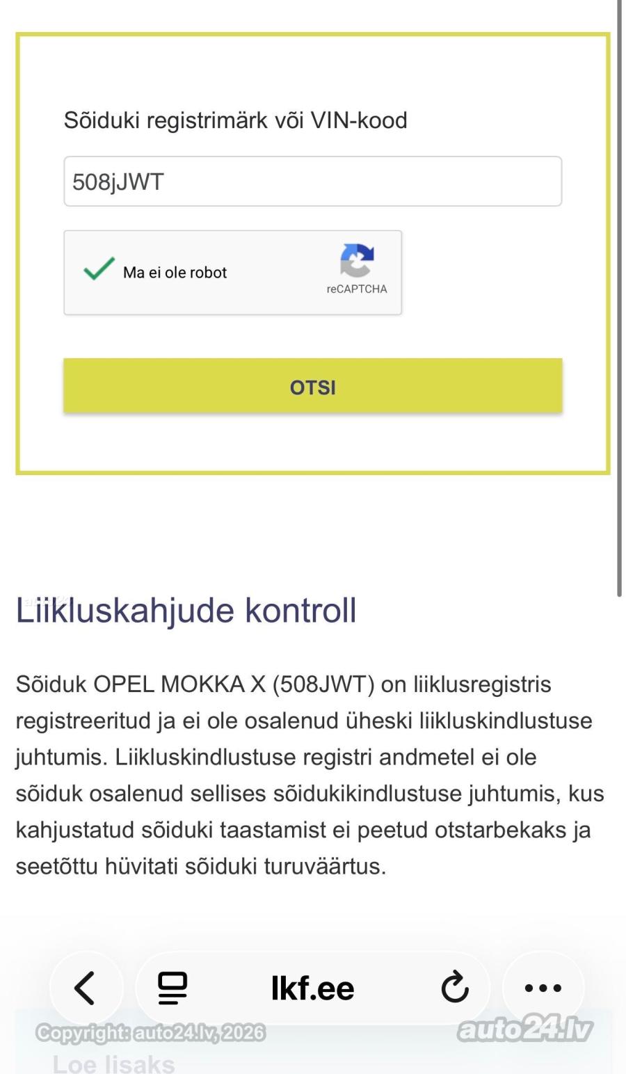Dzeltens Opel Mokka 2017 Tallina, ar dzinēja tilpumu 1.60 L un nobraukumu 256 tūkst. km par 6950 €, foto 4 vietnē AUTOMOTO.COM.LV