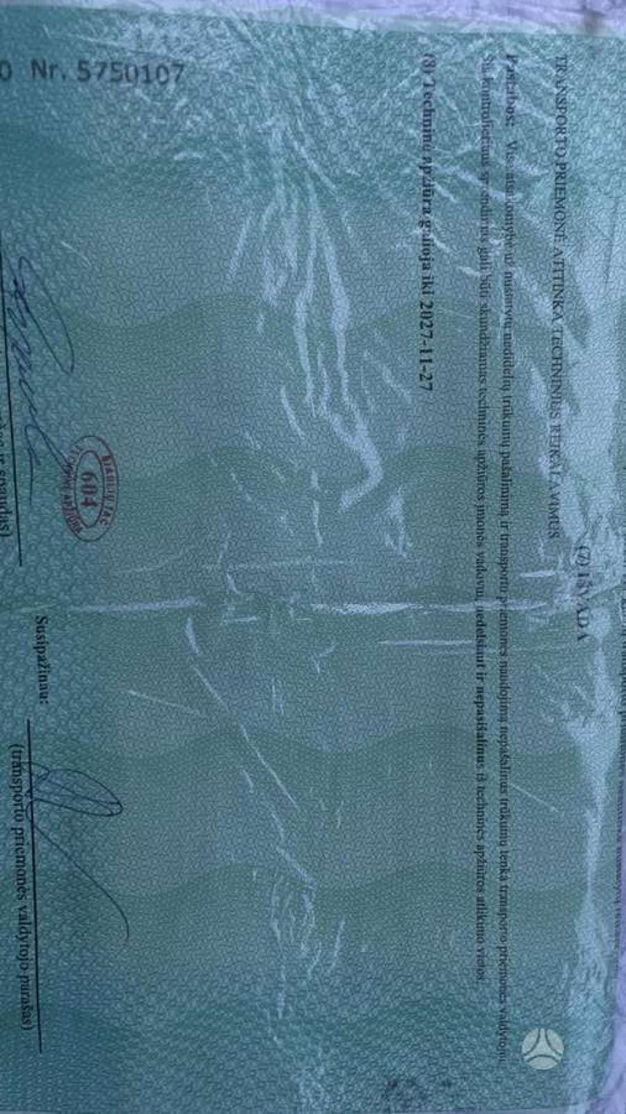 Синий Опель Movano 2003 в Шяуляй, объемом двигателя 1.87 л и пробегом 400 тыс. км за 950 €, фото 8 на AUTOMOTO.COM.LV