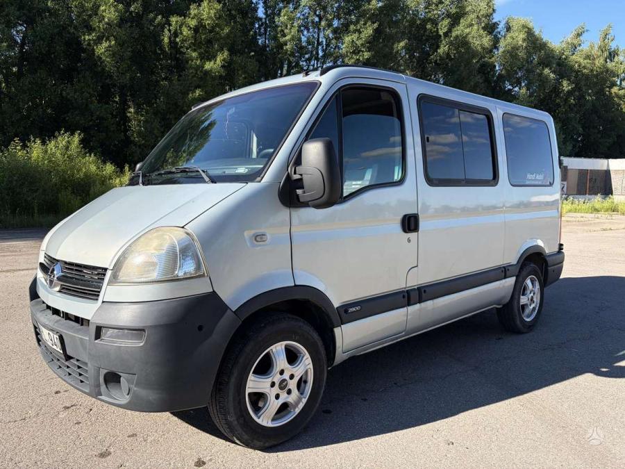 Серый Опель Movano 2007 в Паневежис, объемом двигателя 2.46 л и пробегом 186 тыс. км за 5500 €, фото 1 на AUTOMOTO.COM.LV