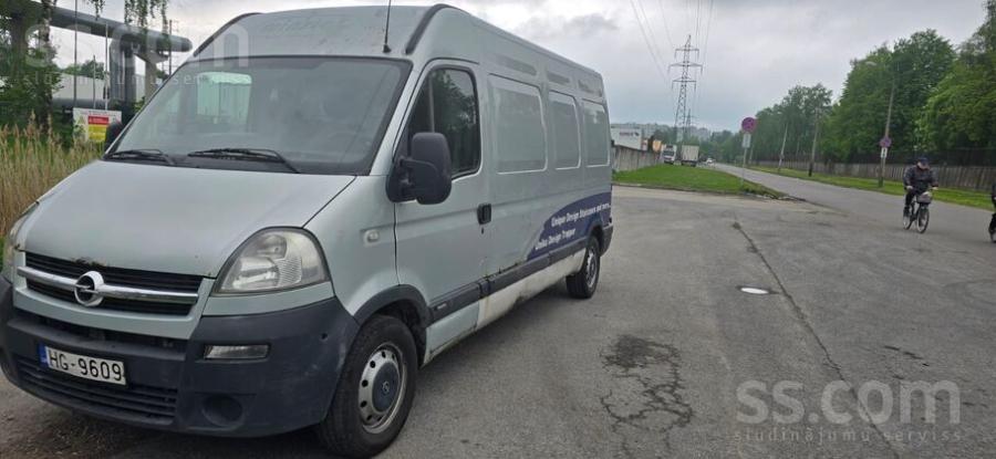 Pelēks Opel Movano 2009 Rīga, ar dzinēja tilpumu 2.50 L un nobraukumu 530 tūkst. km par 2300 €, foto 8 vietnē AUTOMOTO.COM.LV