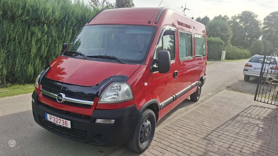 Red Opel Movano 2006 in Kaunas, with an engine capacity of 2.20 L and mileage of 350 thousand km for 4600 €, photo 1 on AUTOMOTO.COM.LV