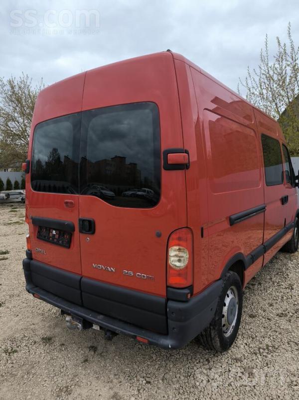 Sarkans Opel Movano 2006 Ludza, ar dzinēja tilpumu 2.50 L un nobraukumu 223 tūkst. km par 5700 €, foto 5 vietnē AUTOMOTO.COM.LV