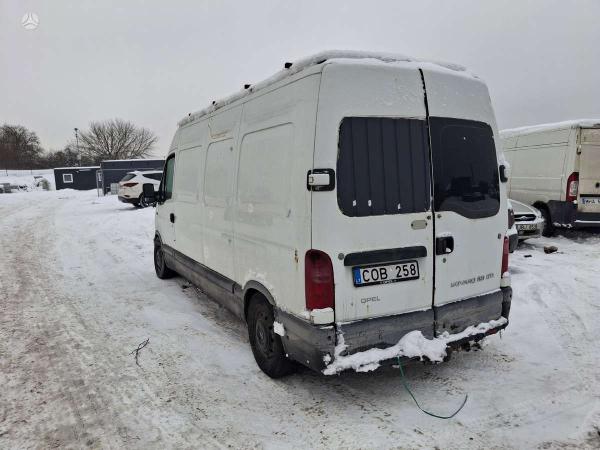 Белый Опель Movano 2001 в Вильнюс, объемом двигателя 2.80 л и пробегом 400 тыс. км за 690 €, фото 3 на AUTOMOTO.COM.LV