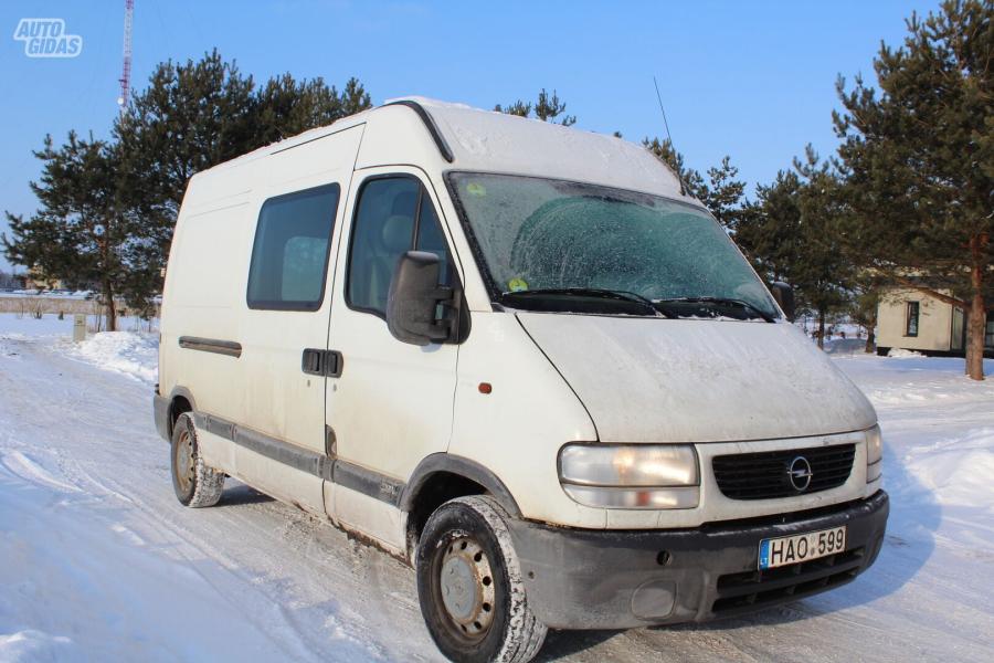 White Opel Movano 2003 in Kaunas, with an engine capacity of 2.20 L and mileage of 237 thousand km for 950 €, photo 2 on AUTOMOTO.COM.LV