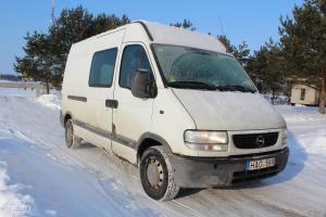 White Opel Movano 2003 in Kaunas, with an engine capacity of 2.20 L and mileage of 237 thousand km for 950 €, photo 3 on AUTOMOTO.COM.LV