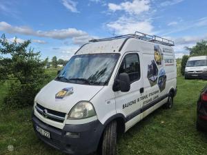 White Opel Movano 2008 in Vilnius, with an engine capacity of 2.46 L and mileage of 230 thousand km for 620 €, photo 3 on AUTOMOTO.COM.LV