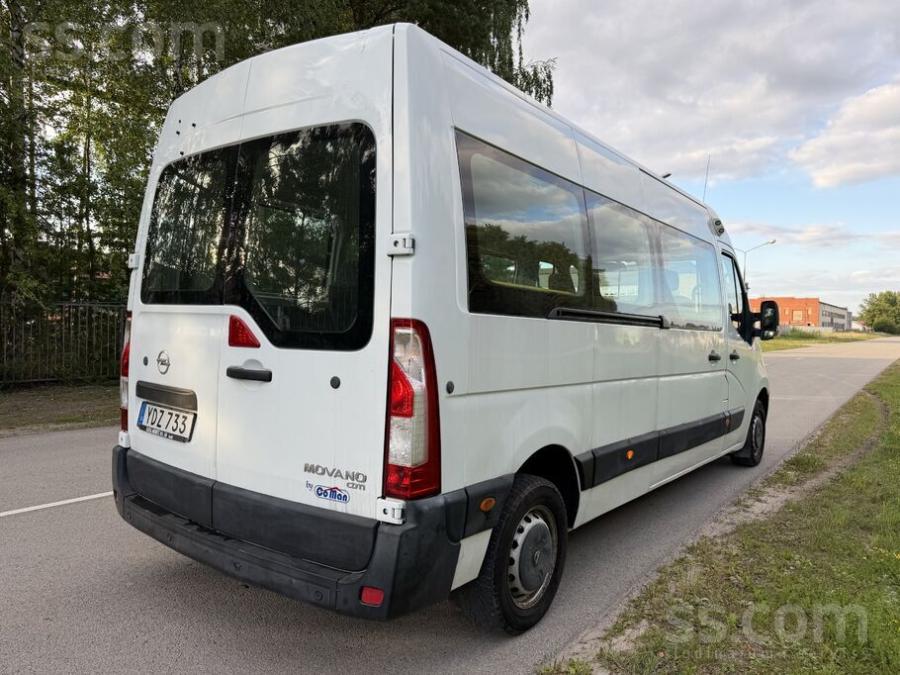 White Opel Movano 2016 in Jelgava, with an engine capacity of 2.30 L and mileage of 299 thousand km for 14500 €, photo 5 on AUTOMOTO.COM.LV