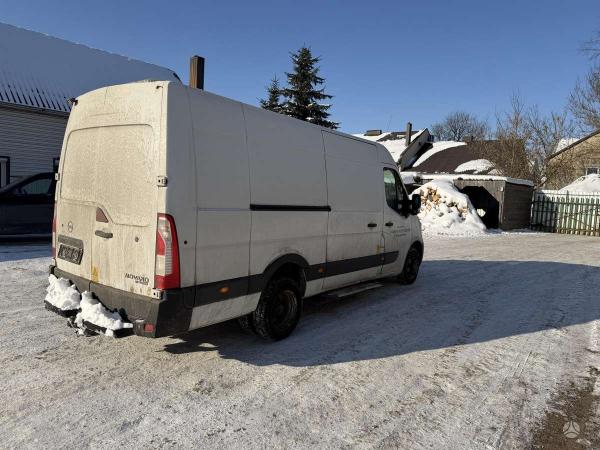 White Opel Movano 2018 in Taurage, with an engine capacity of 2.30 L and mileage of 204 thousand km for 7400 €, photo 4 on AUTOMOTO.COM.LV