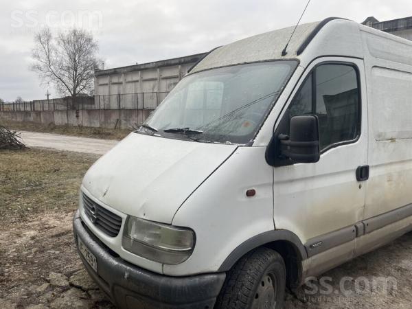 White Opel Movano 2001 in Riga, with an engine capacity of 2.80 L and mileage of 460 thousand km for 600 €, photo 1 on AUTOMOTO.COM.LV