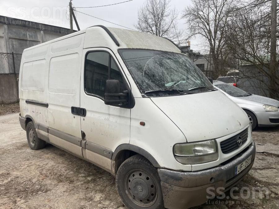 White Opel Movano 2001 in Riga, with an engine capacity of 2.80 L and mileage of 460 thousand km for 600 €, photo 2 on AUTOMOTO.COM.LV